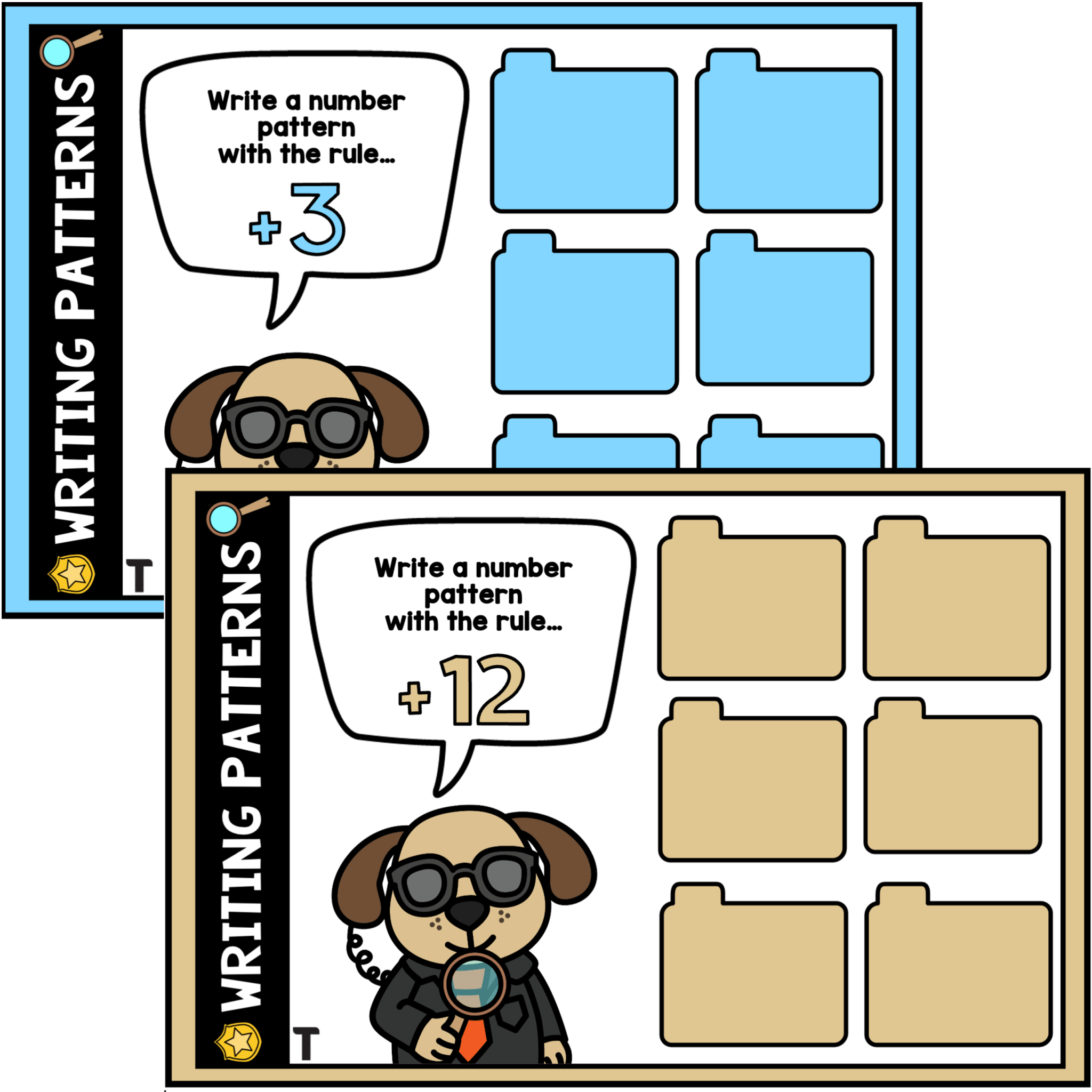 Additive Patterns Task Cards Writing Patterns Top Teacher